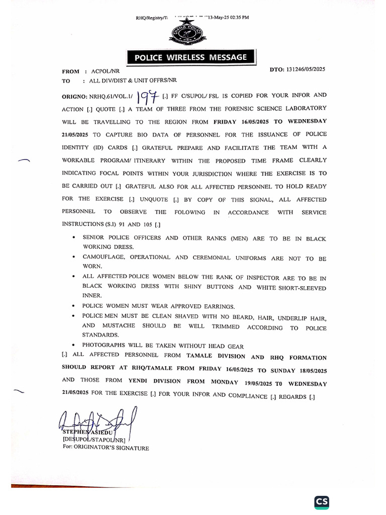 Issuance of Police Identity Card | PDF