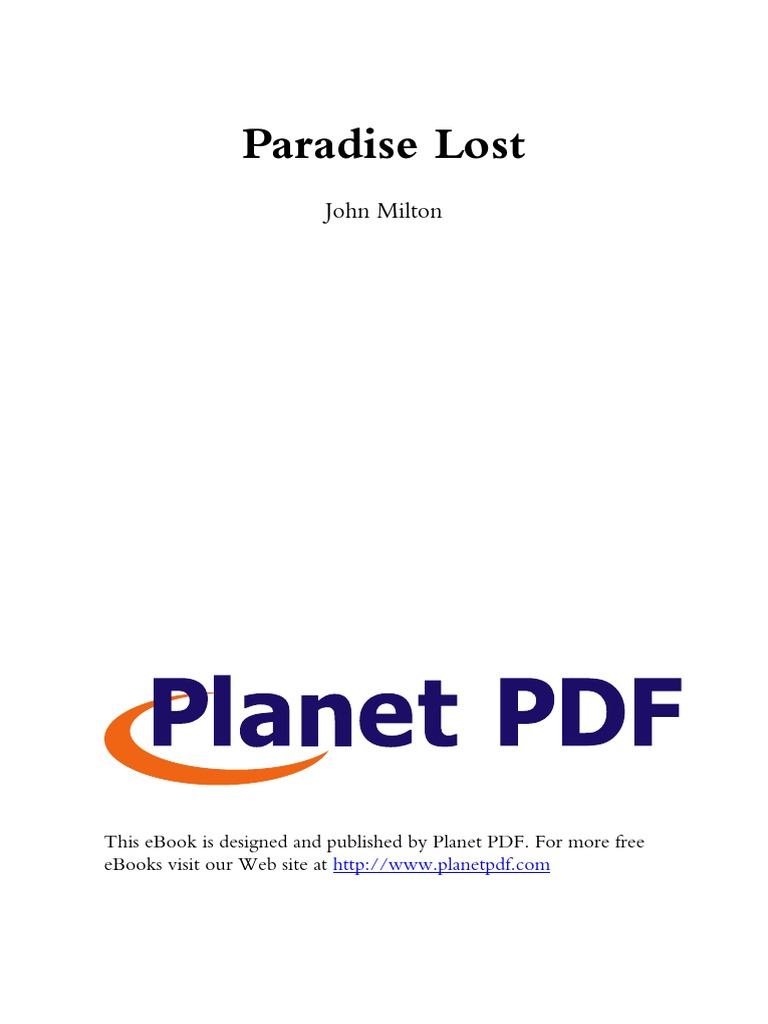 Milton's Paradise Lost: Epic Poem Analysis | PDF | Religion & Spirituality
