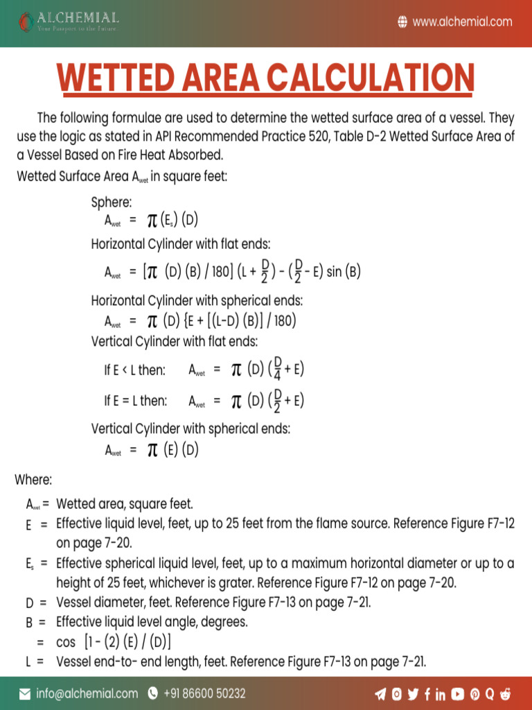 Wetted Surface Area Calculation Guide | PDF | Area | Geometry