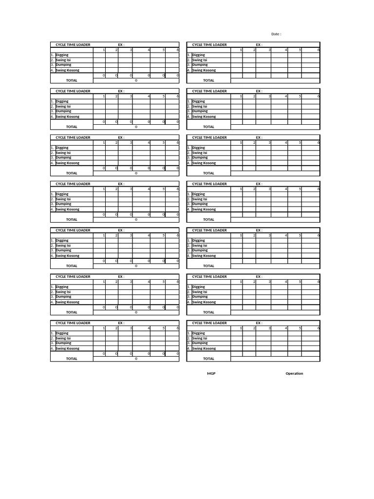 Cycle Time Analysis for Loaders & Haulers | PDF | Loader (Equipment ...