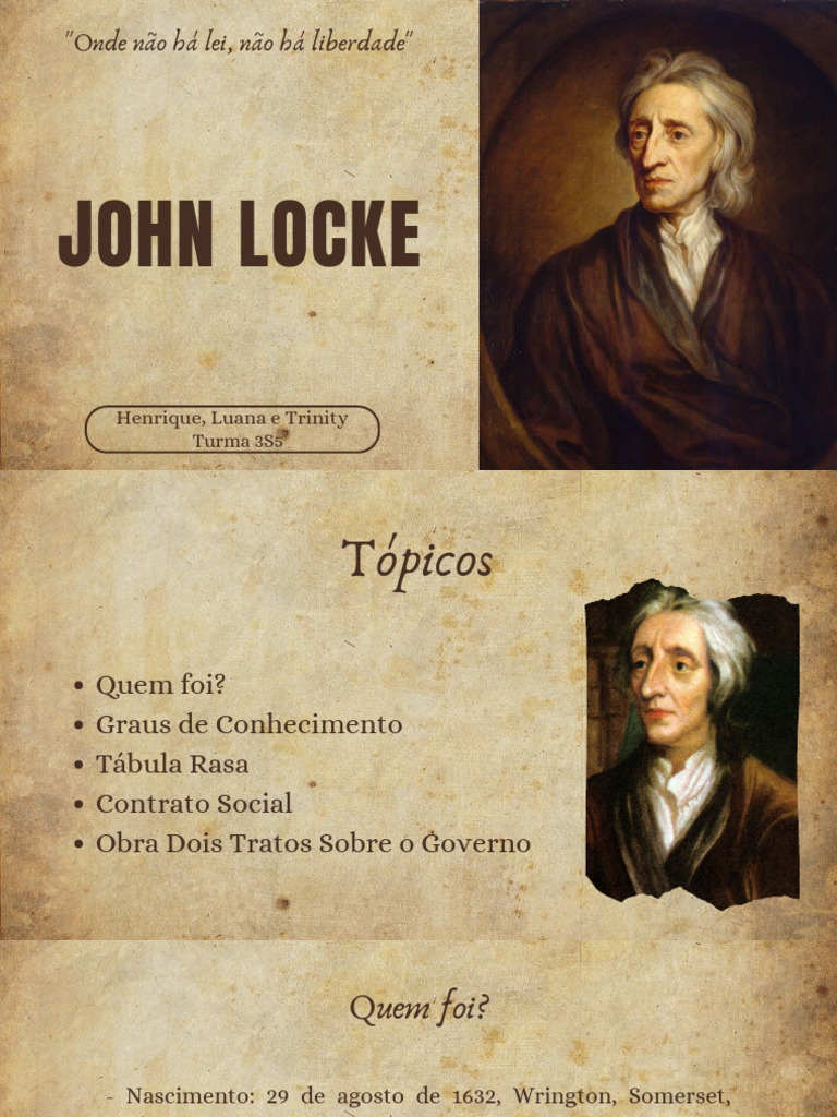 Filosofia e Ideias de John Locke | PDF