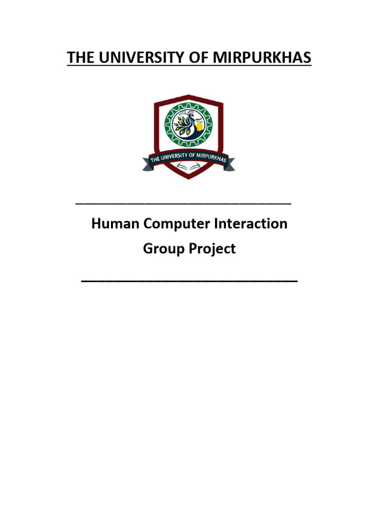 HCI Project | PDF | Usability | Computing