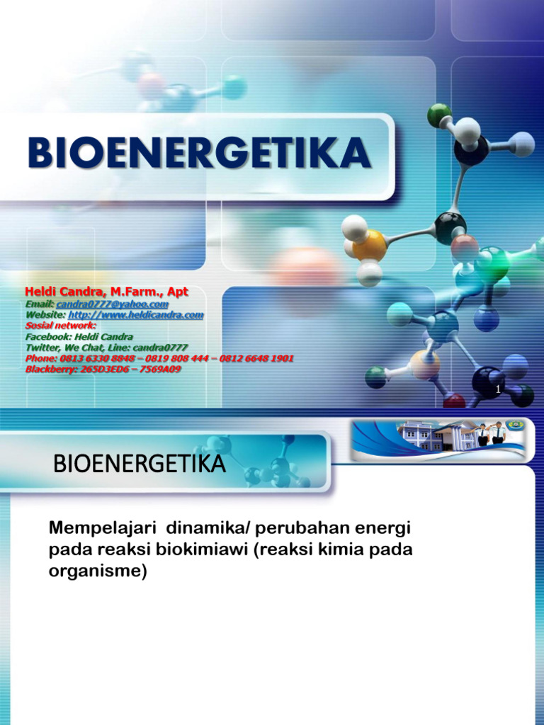 Bioenergetika | PDF