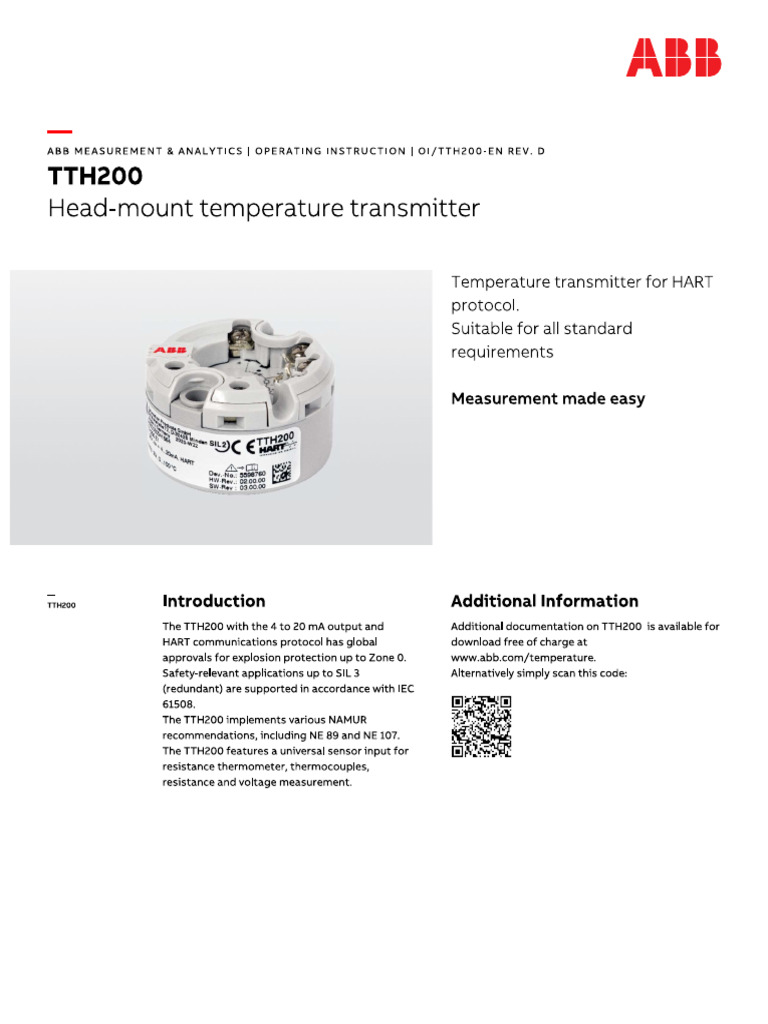 ABB Temp Transmitter | PDF