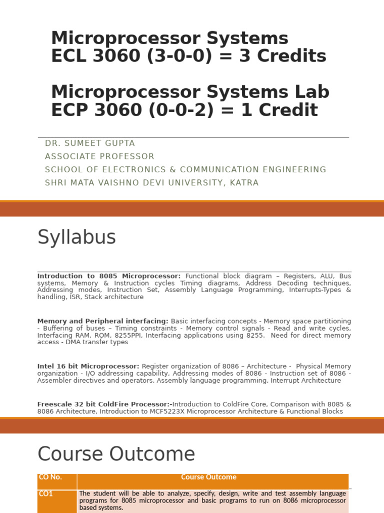 Microprocessor Systems-Part 1 | PDF | Central Processing Unit | Computing