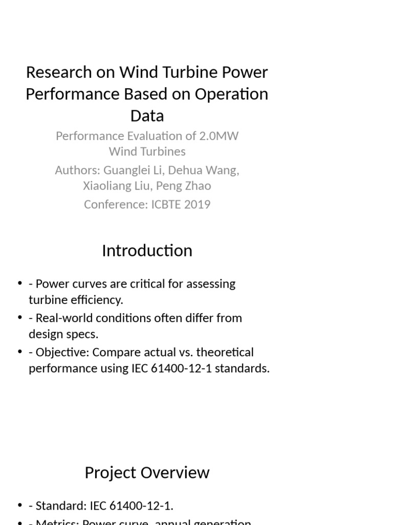 Detailed Wind Turbine Presentation | PDF
