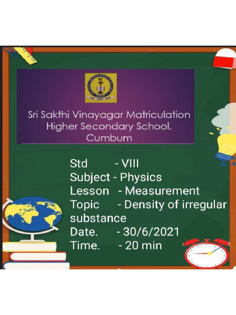 STD VIII Physics | PDF