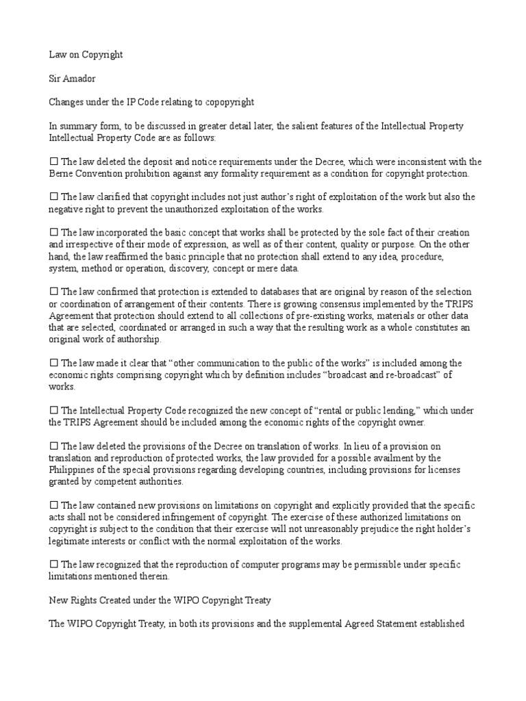 Law On Copyright | PDF | Derivative Work | Copyright