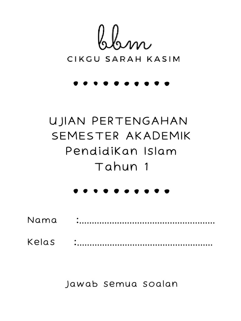 Upsa Tahun 1 2023 | PDF