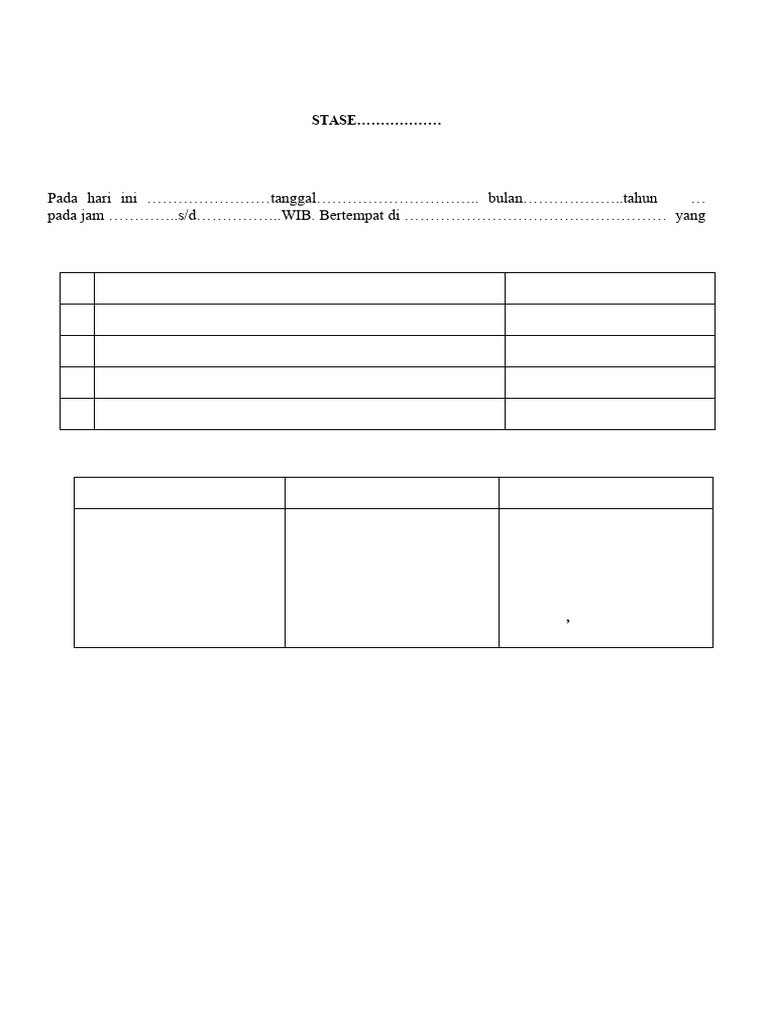 Bap Dan Penilaian Stase Profesi 2024 Rev 1 | PDF