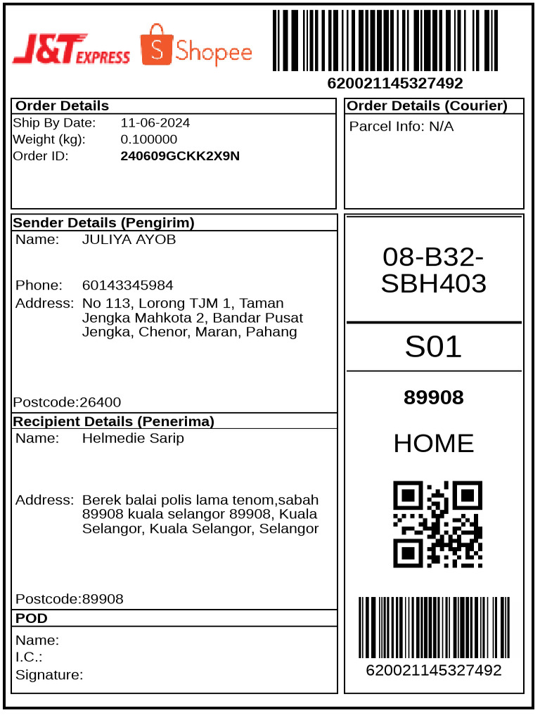 Delivery Order to Balai Polis Chenor | PDF