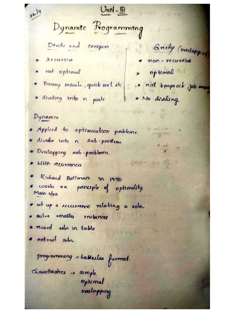 DAA Unit-3 Notes | PDF