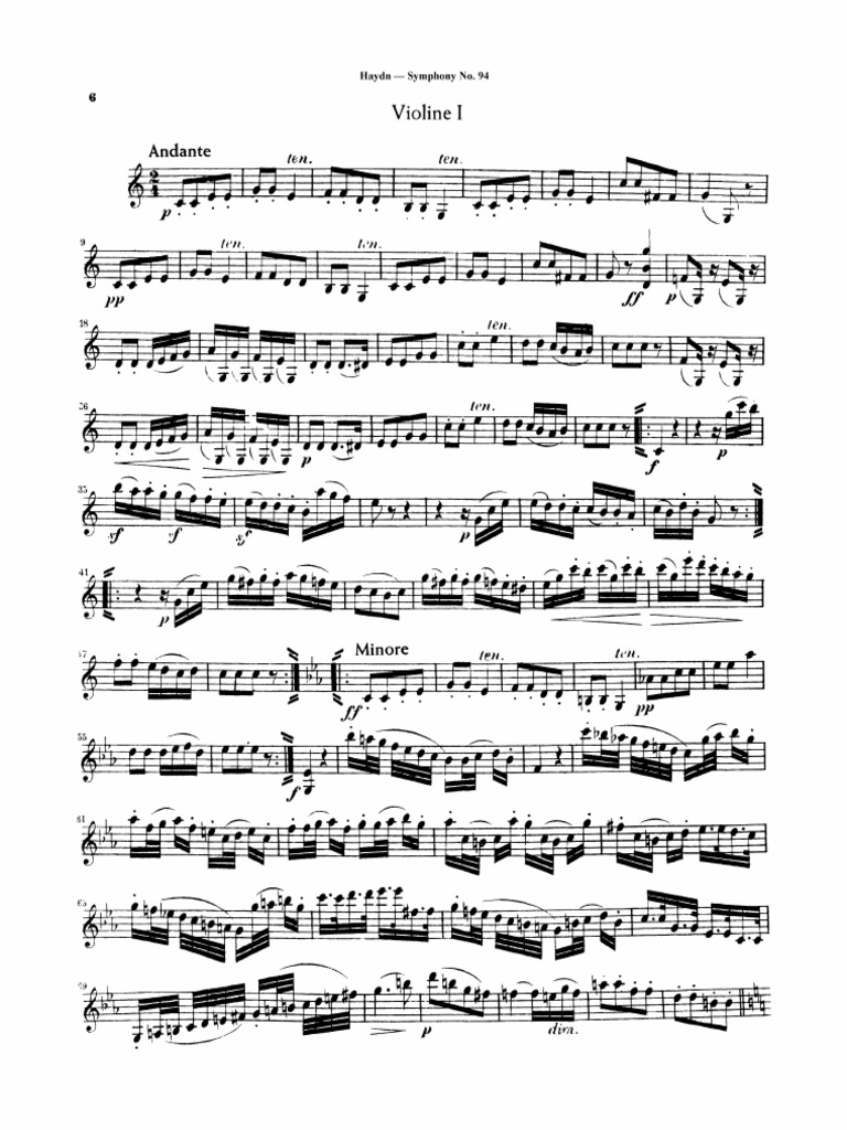 Haydn Surprise Symphony GSO | PDF