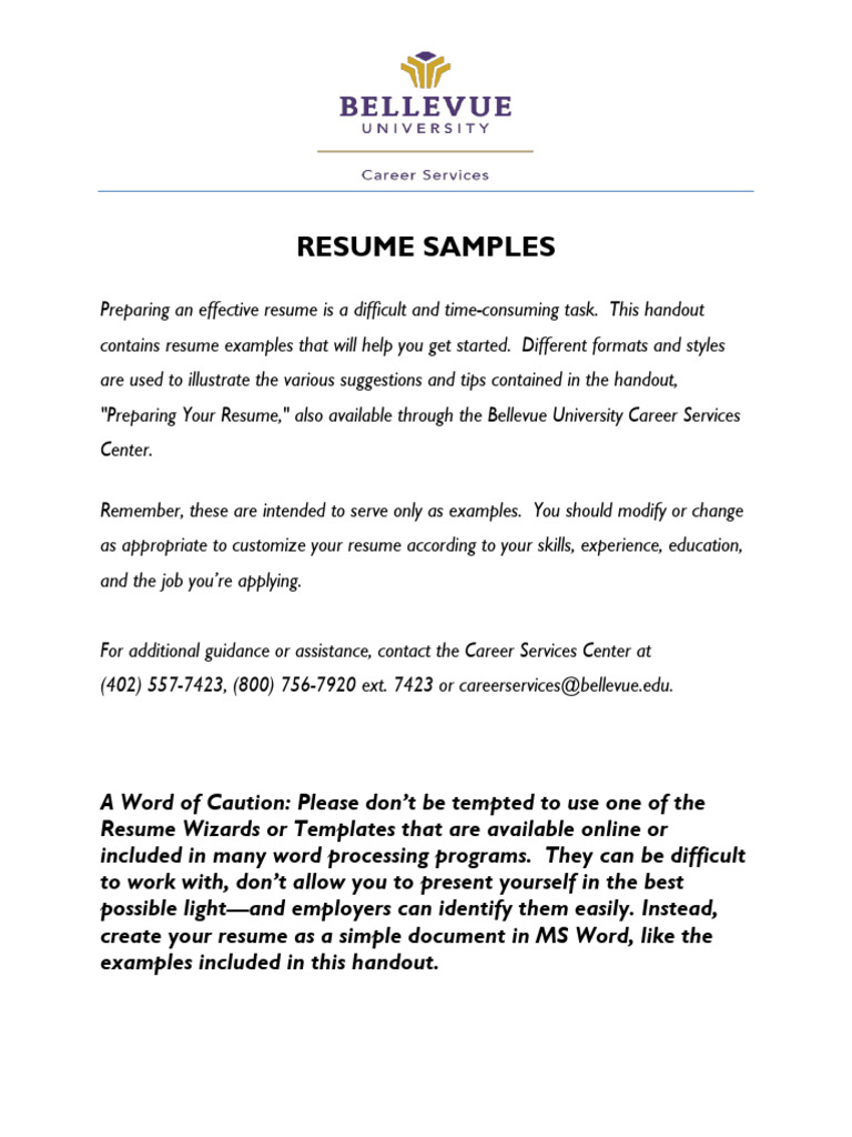 Sample Resumes01 | PDF