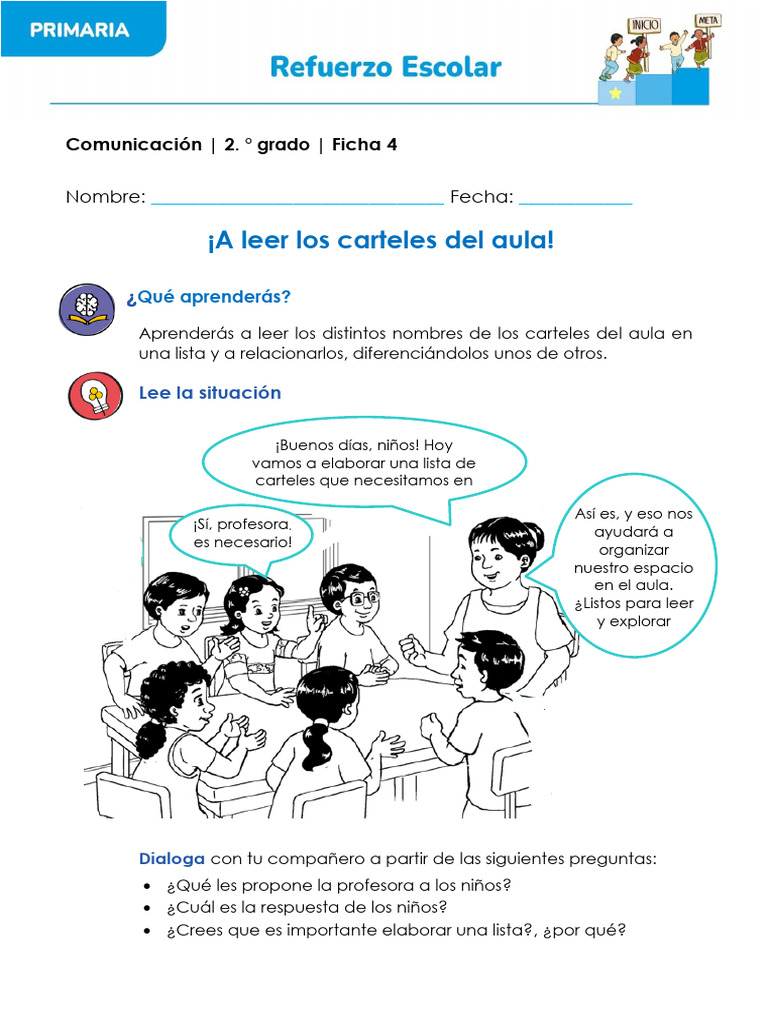 Carteles Educativos para Aula de 2° Grado | PDF | Aprendizaje