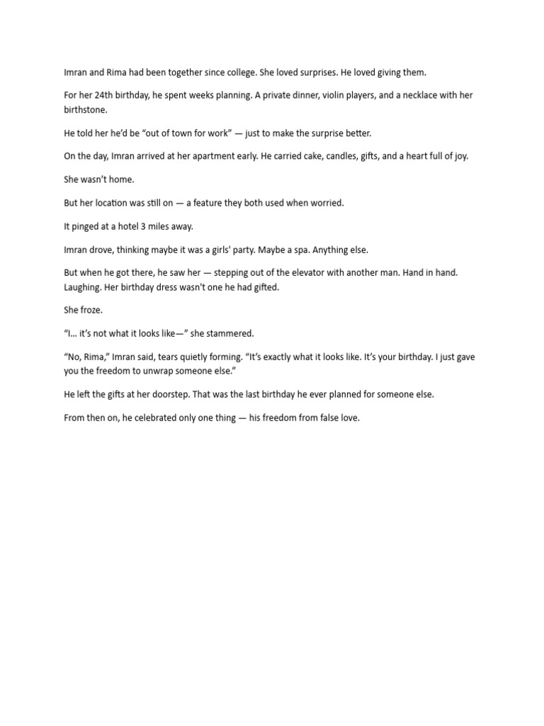 Imran and Rima Love Story | PDF