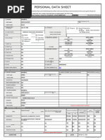 Excel File CSC Personal Data Sheet PDS 2017 1 | PDF | Justice | Crime ...