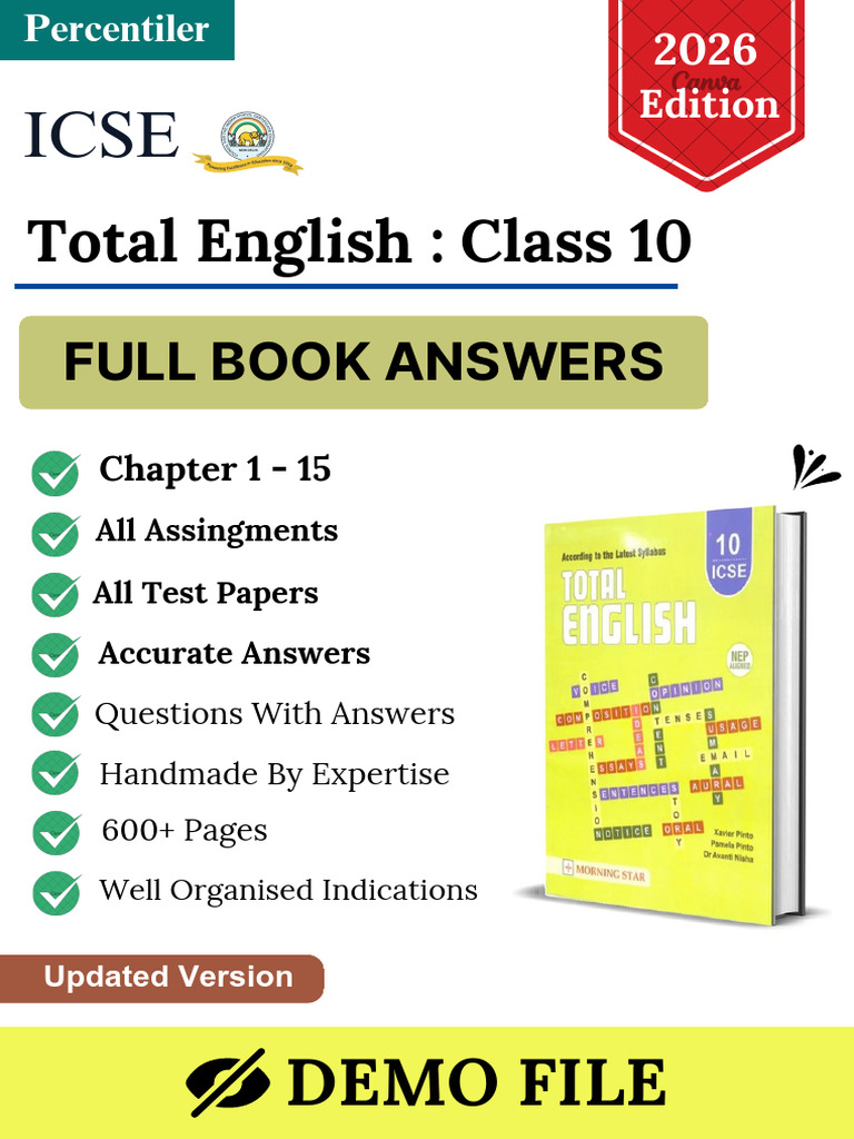 Total English C-10 Solutions DEMO - Percentiler | PDF | Drug ...