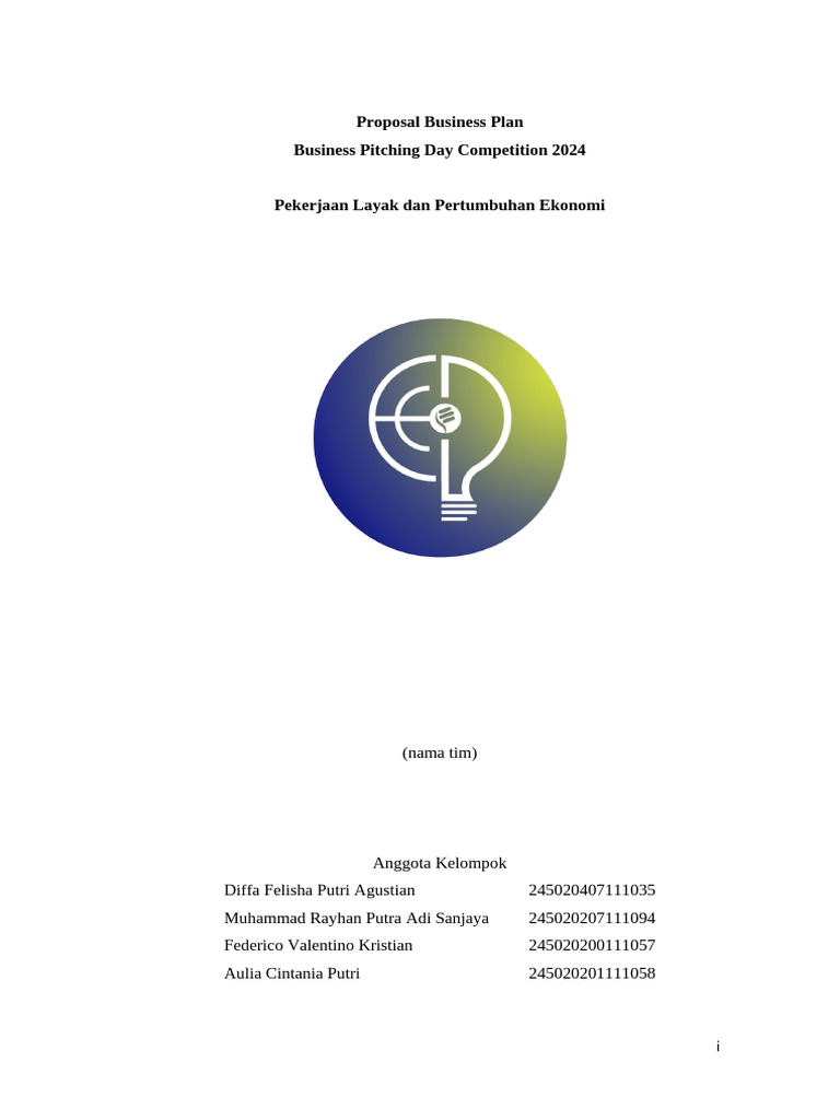 Proposal Business Plan | PDF