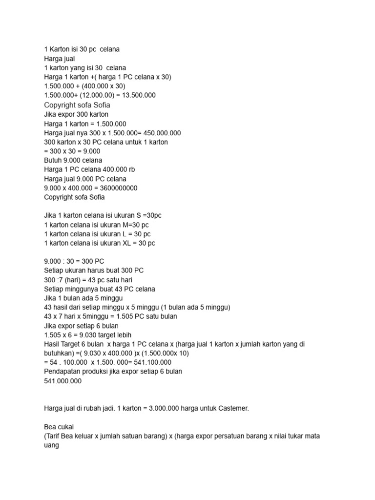 Contoh Laporan Target Produksi | PDF