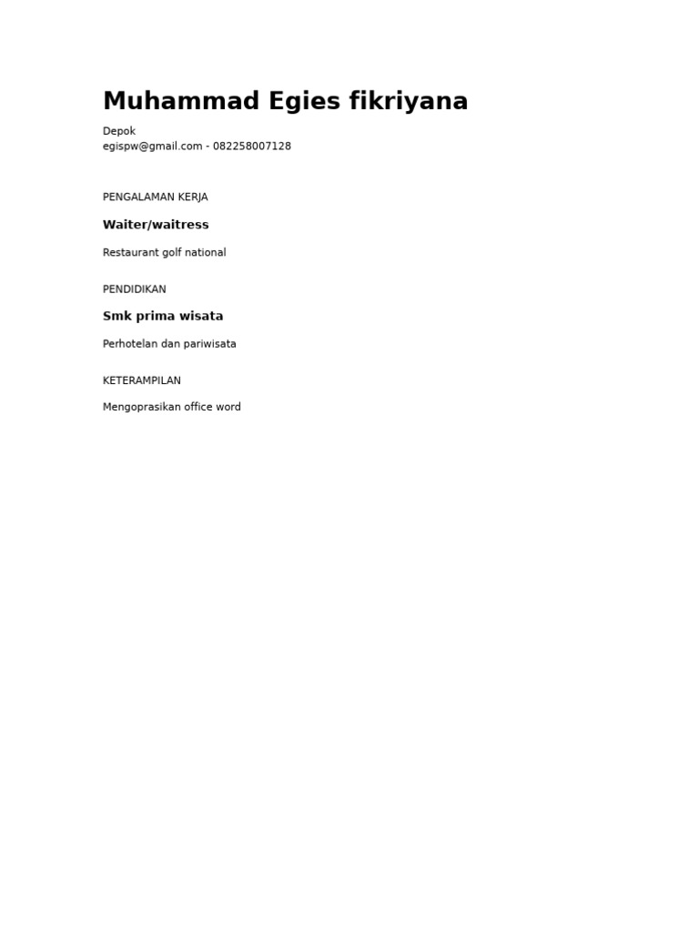 Muhammad Egies Fikriyana | PDF