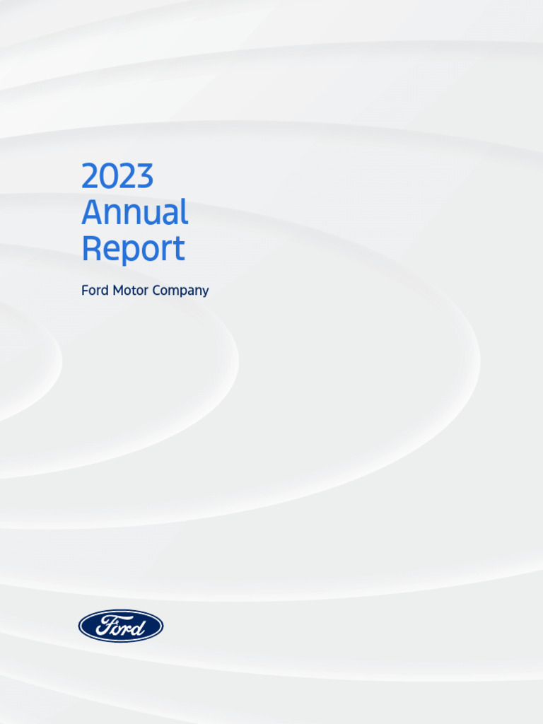 Ford Motor Company 2023 Annual Report | PDF | Ford Motor Company | Stocks