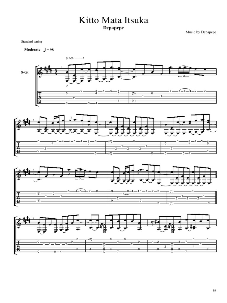 Kitto Mata Itsuka Chords and Tabs | PDF