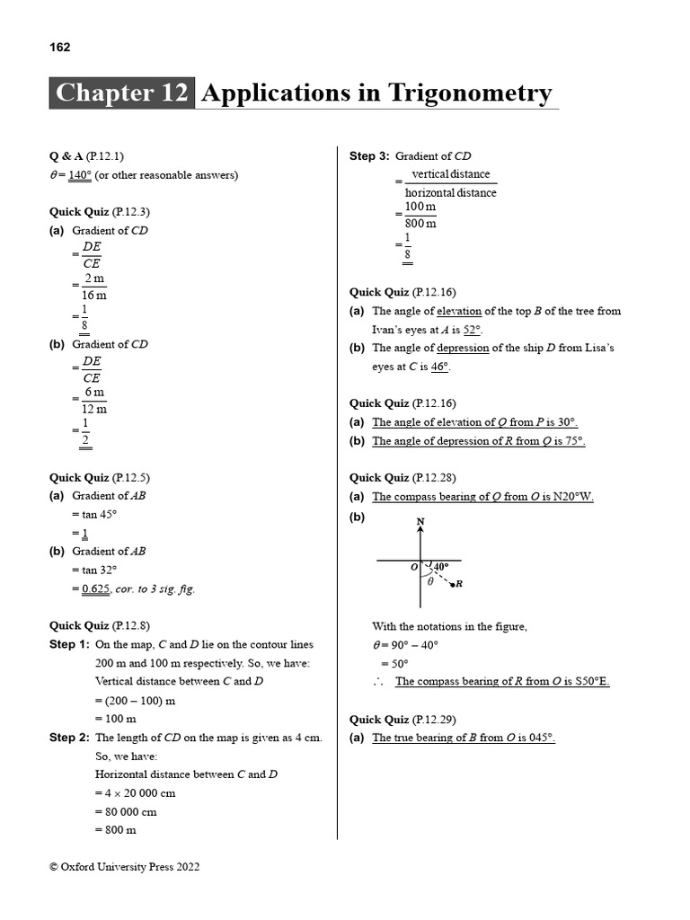 Applications in Trigonometry: CE DE | PDF | Geographical Technology ...