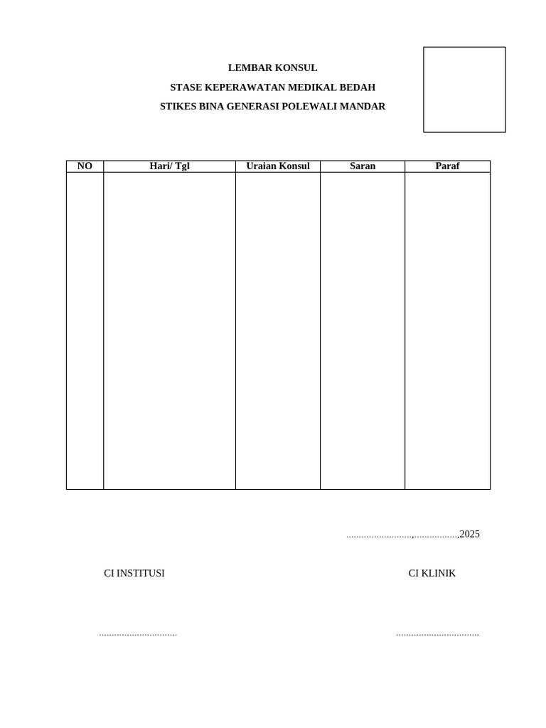 Lembar Konsul | PDF