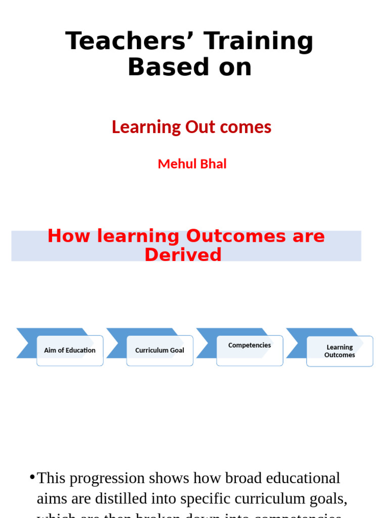 Understanding Learning Outcomes in Education | PDF | Curriculum | Learning