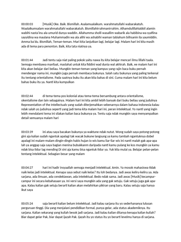 Peran Intelektual | PDF