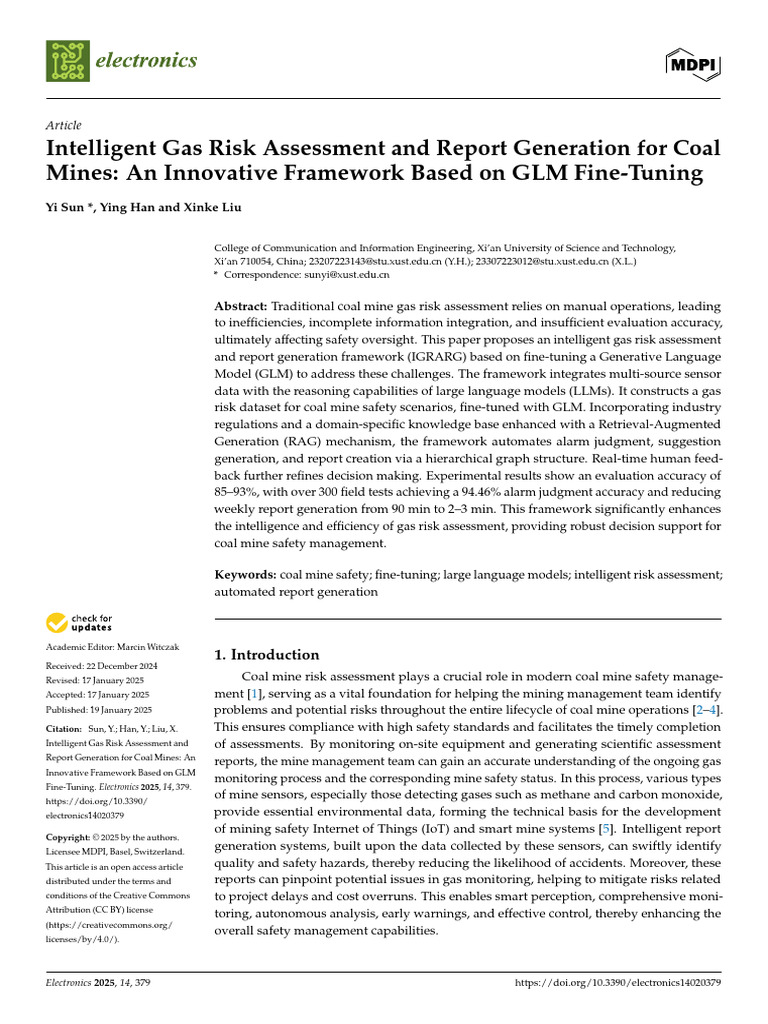 Intelligent Gas Risk Assessment and Report Generat | PDF | Machine ...