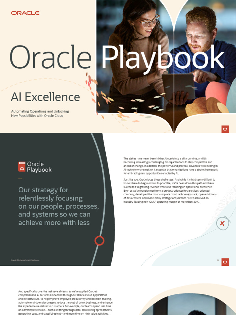 Oracle Playbook for AI Excellence | PDF | Cloud Computing | Recruitment