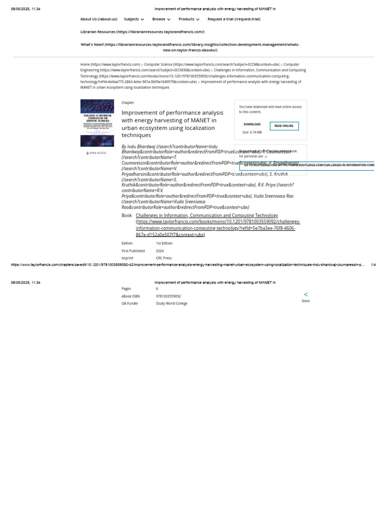 Improvement of Performance Analysis With Energy Harvesting of MANET in ...