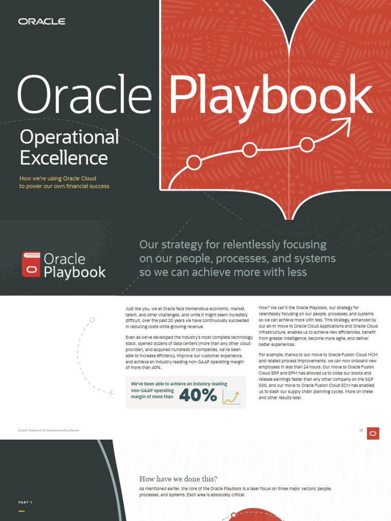 Playbook Operational Excellence | PDF | Cloud Computing | Oracle Corporation