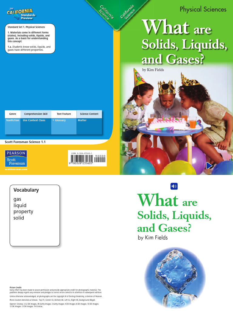 1.1 What Are Solids, Liquids, and Gases (Physical Sciences) | PDF ...