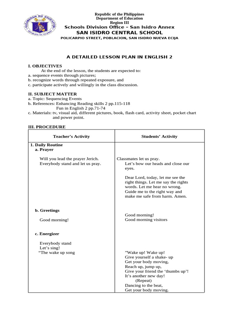Rotch Demo Lesson Plan | PDF