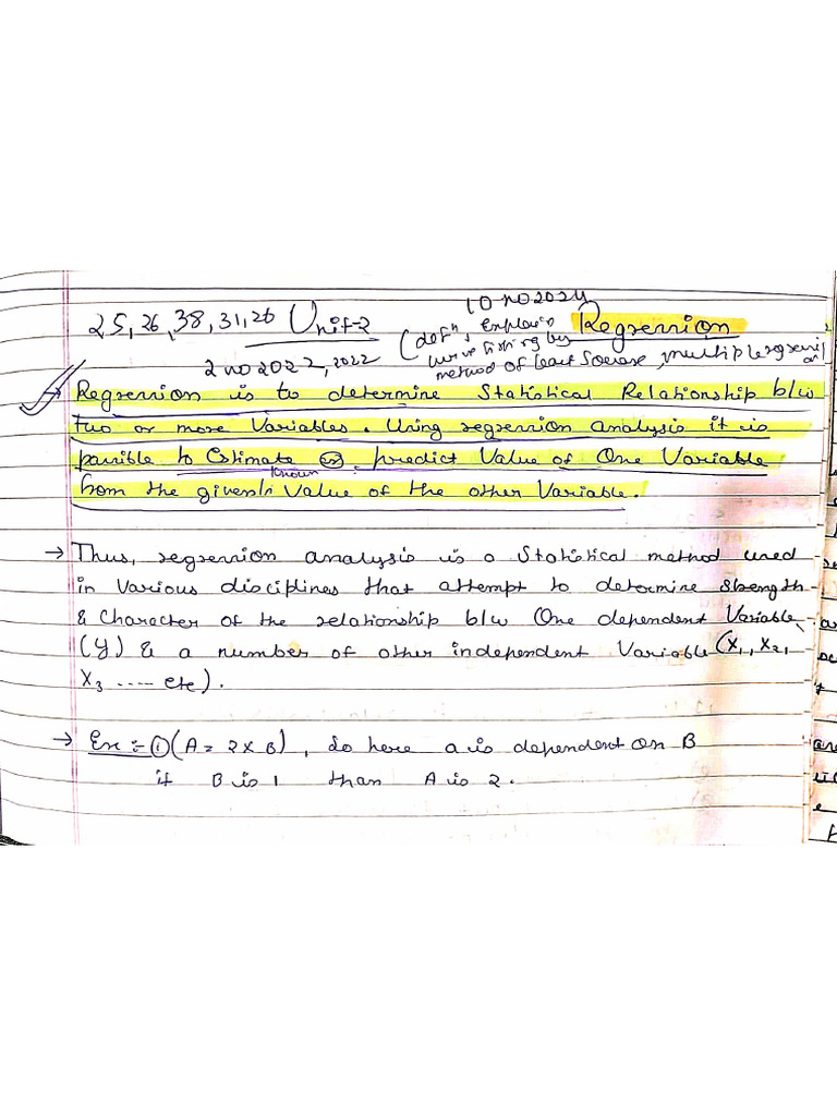 Biostatistics Regression | PDF