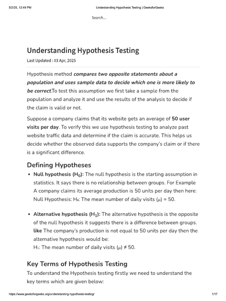 Hypthesis | PDF