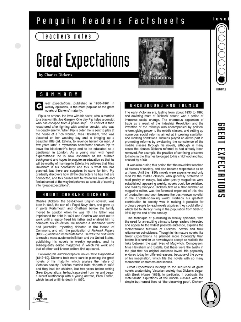 Great Expectations. Factsheets 2000 | PDF | Great Expectations ...