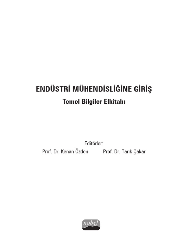 Endustri Muhendisligine Giris | PDF