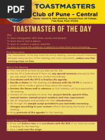 Toastmasters 675E Timer Script and Log A4 | PDF | Cooking, Food & Wine ...