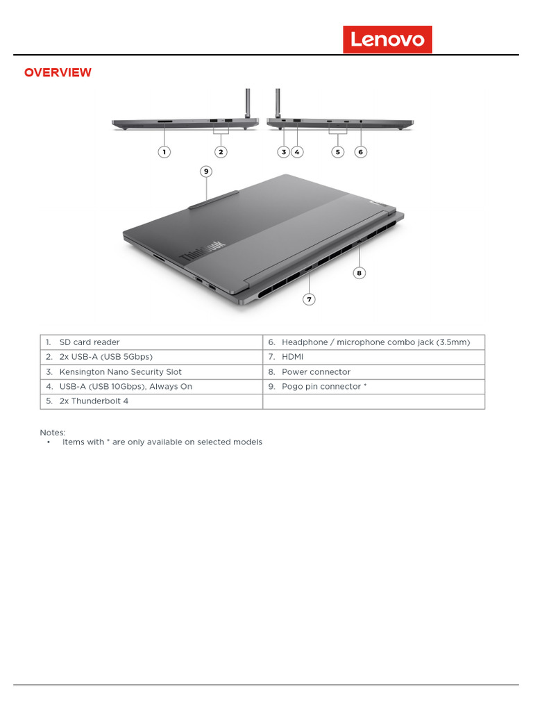 ThinkBook_16p_G5_IRX_Spec | PDF | Solid State Drive | Graphics Processing Unit