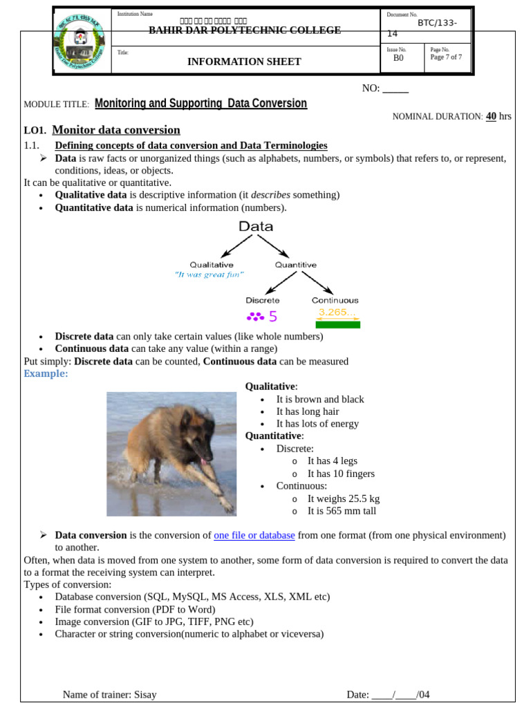 Monitoring and Supporting Data Conversion | PDF | Data Model | Data