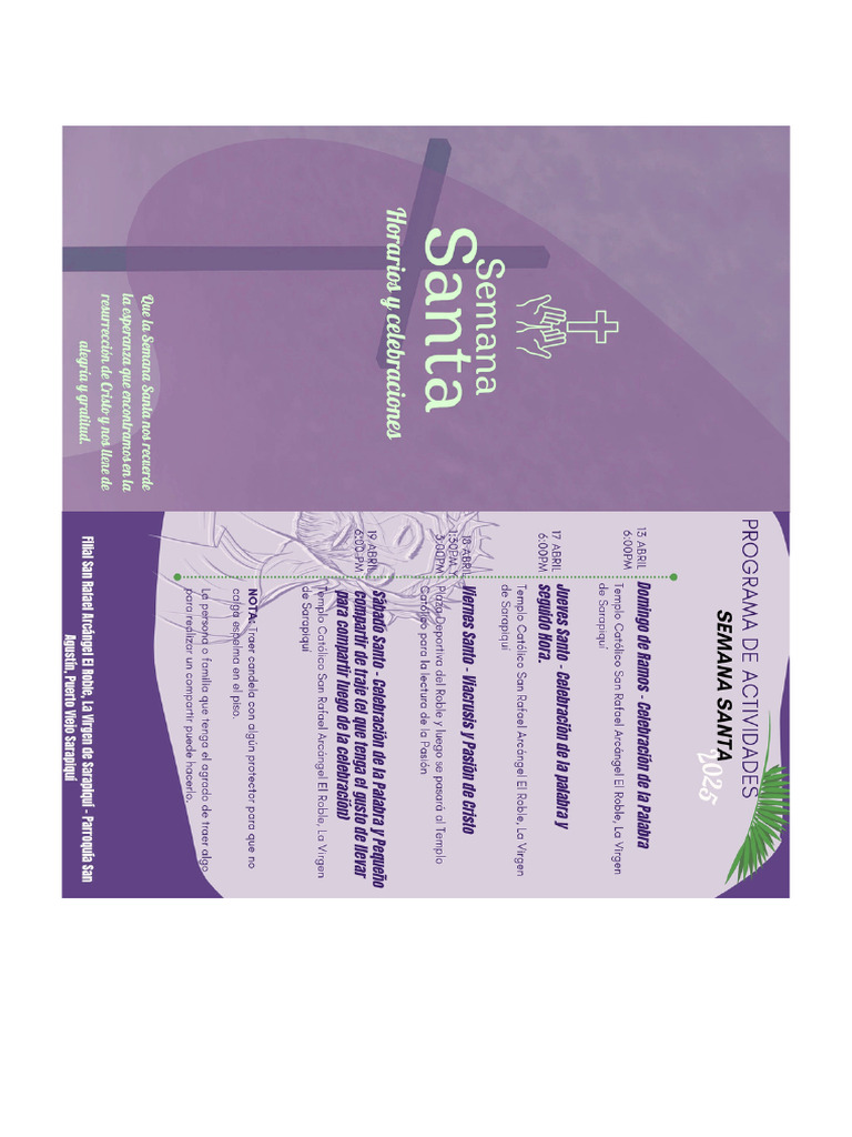 Brochure Semana Santa1 | PDF