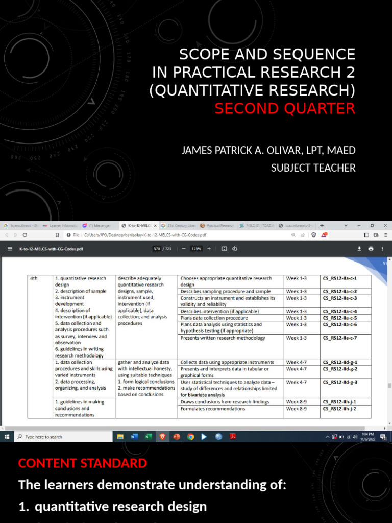 Scope and Sequence Pr2 q2 | PDF | Methodology | Statistics
