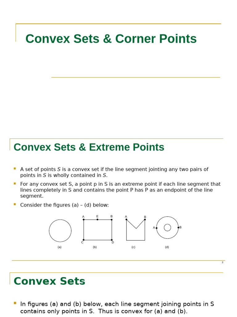 W2 2 Convex Set, Min Dorian Auto | PDF | Mathematical Optimization ...