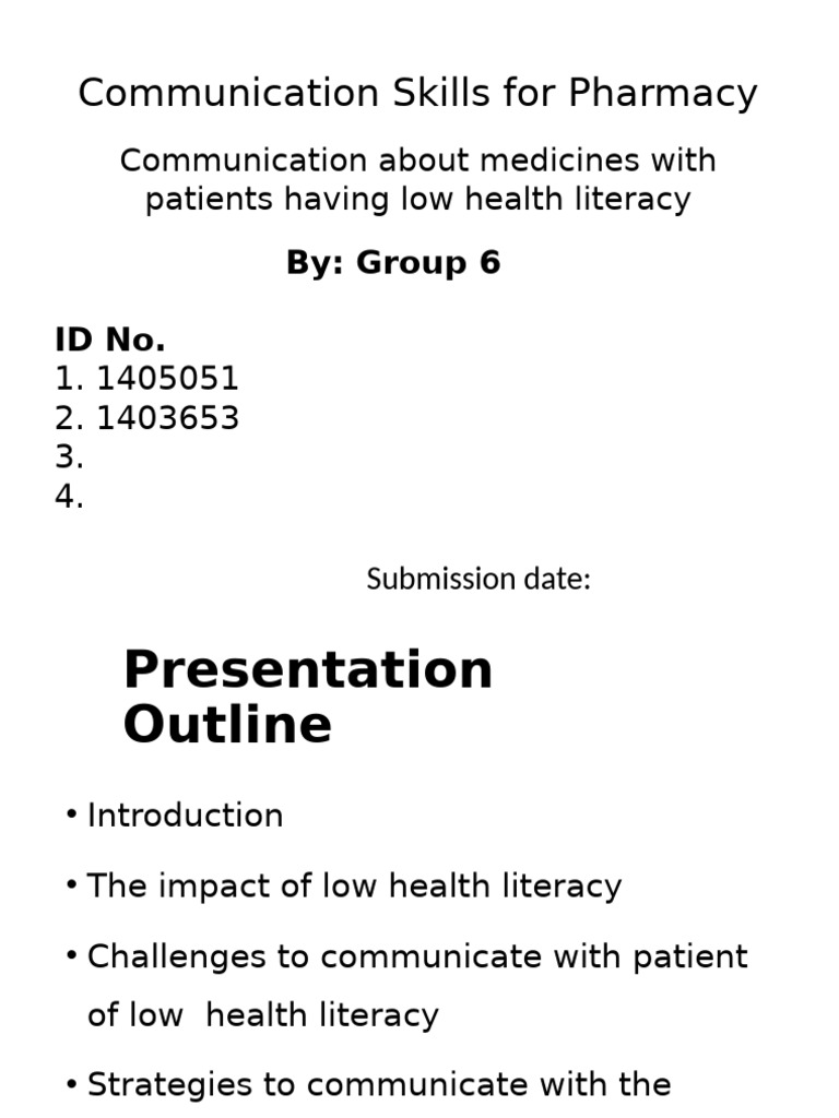 Communication Skills Group Ass. 6 | PDF | Literacy | Health Care