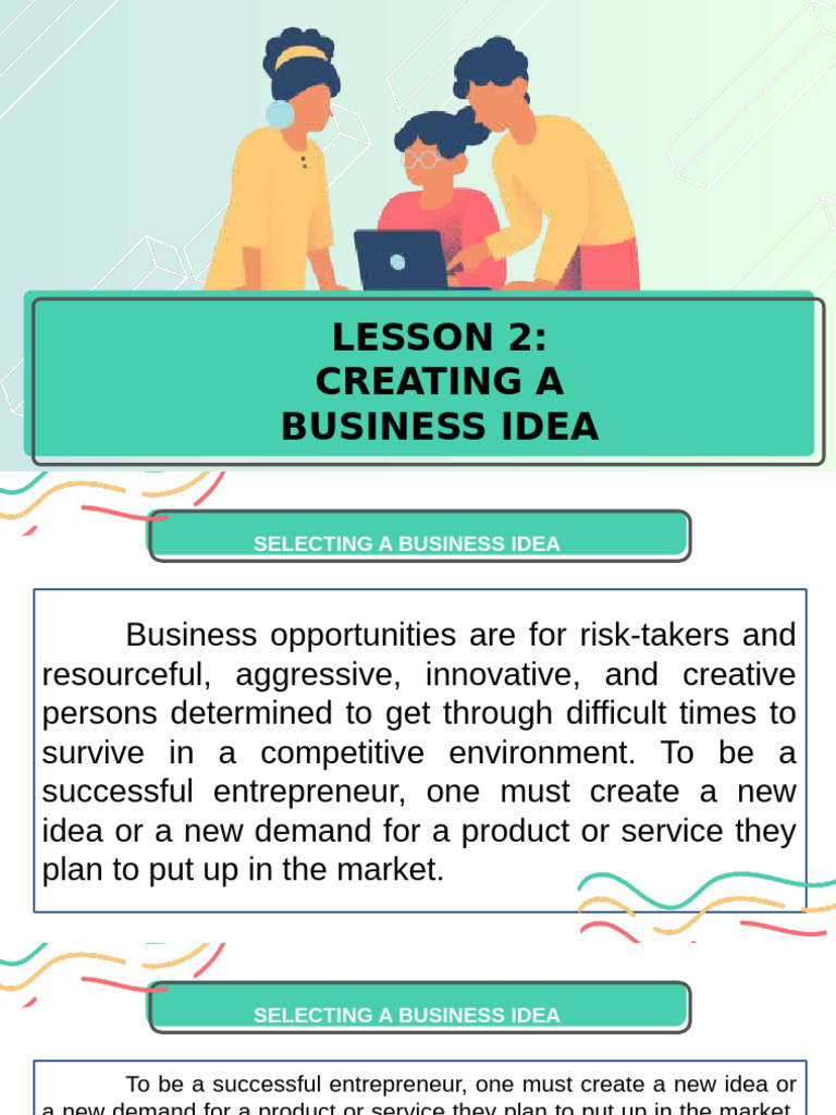 Selecting a Business Idea for Success | PDF | Entrepreneurship | Economies