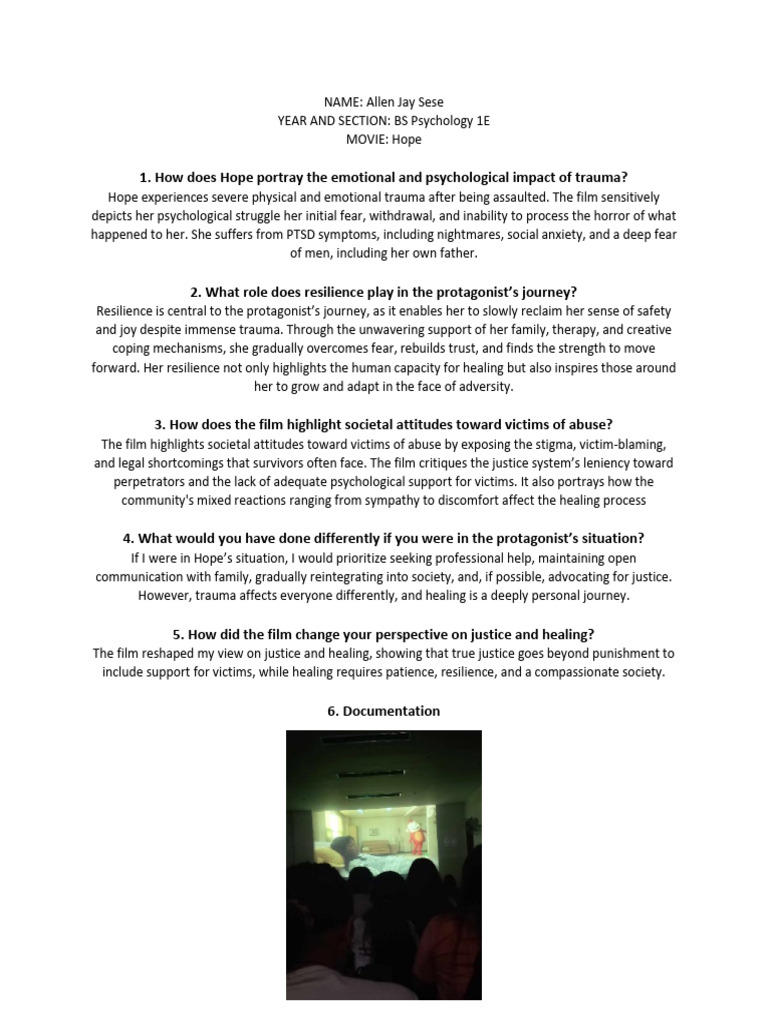 Reflection Letter (Hope) | PDF